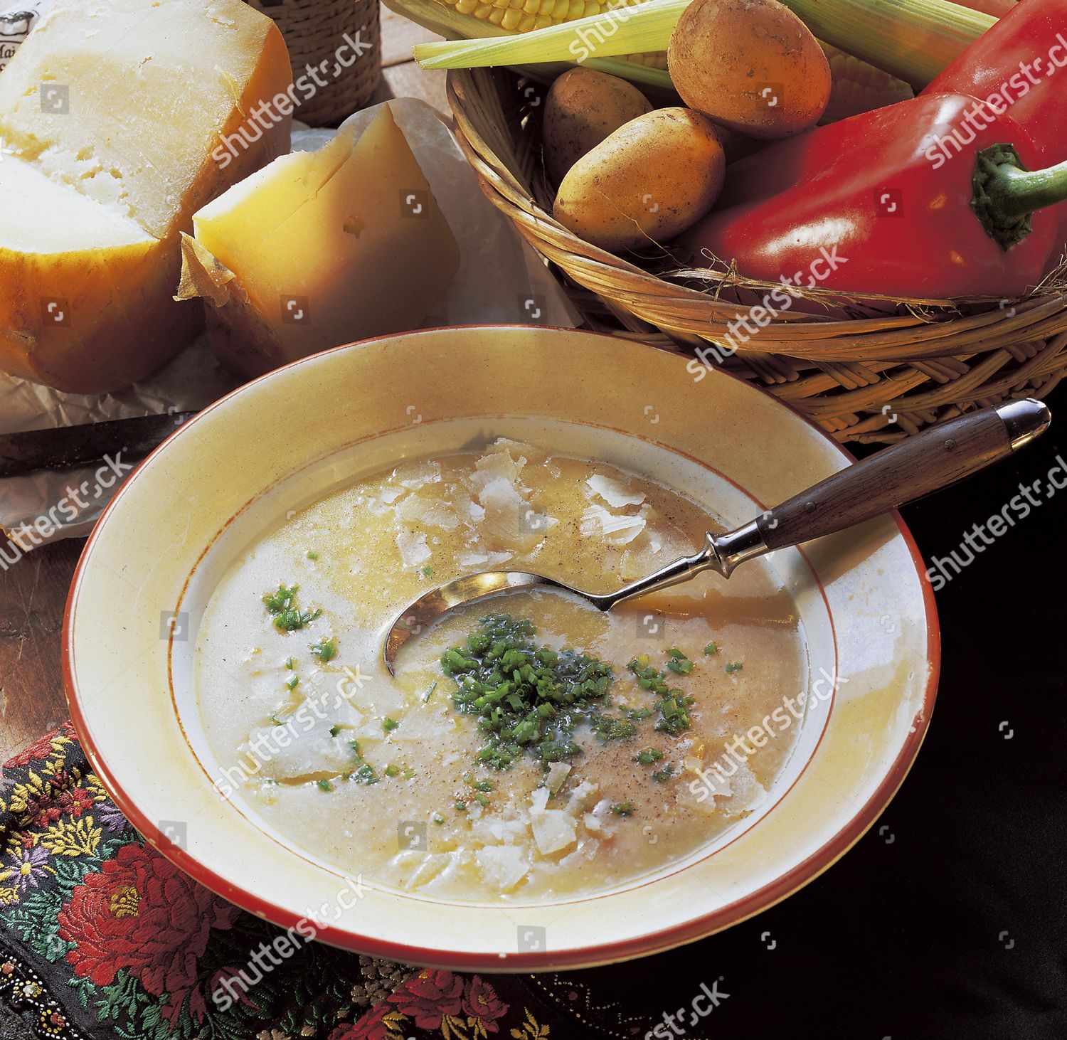 Moldavian Potato Cheese Soup Onions Carrots Editorial Stock Photo ...