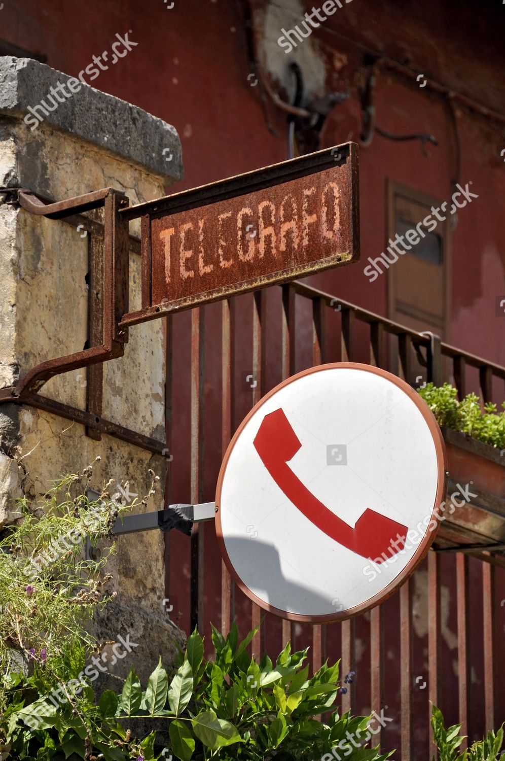 Sign Telegrafo Former Telegraph Station Public Editorial Stock Photo ...