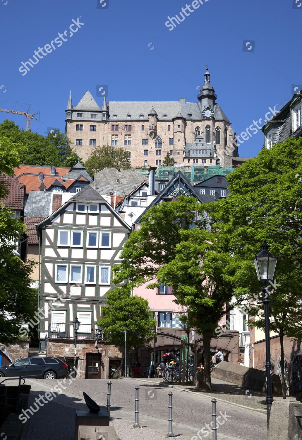 Landgrafenschloss Castle Historic Town Centre Marburg Editorial Stock ...