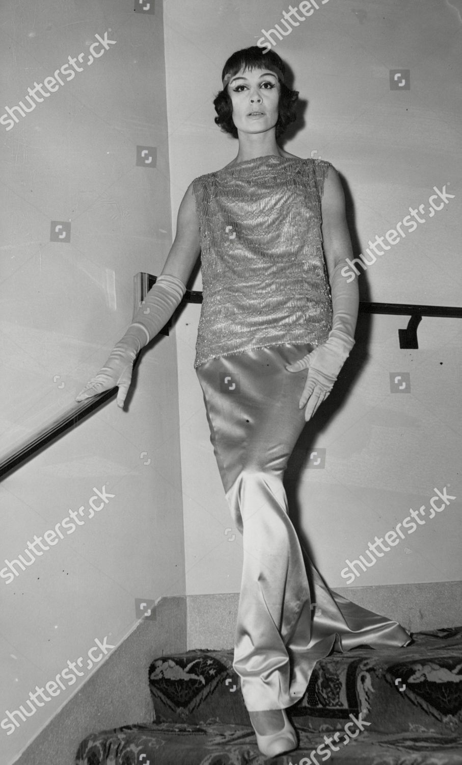 Sigrid Werner German Fashion Model Wearing Editorial Stock Photo ...