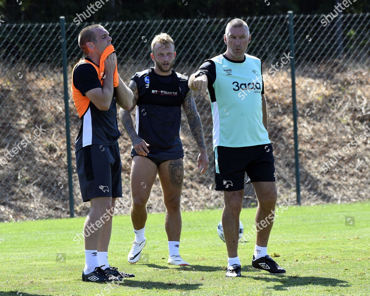 Jake Buxton Johnny Russell Manager Nigel Editorial Stock Photo - Stock ...