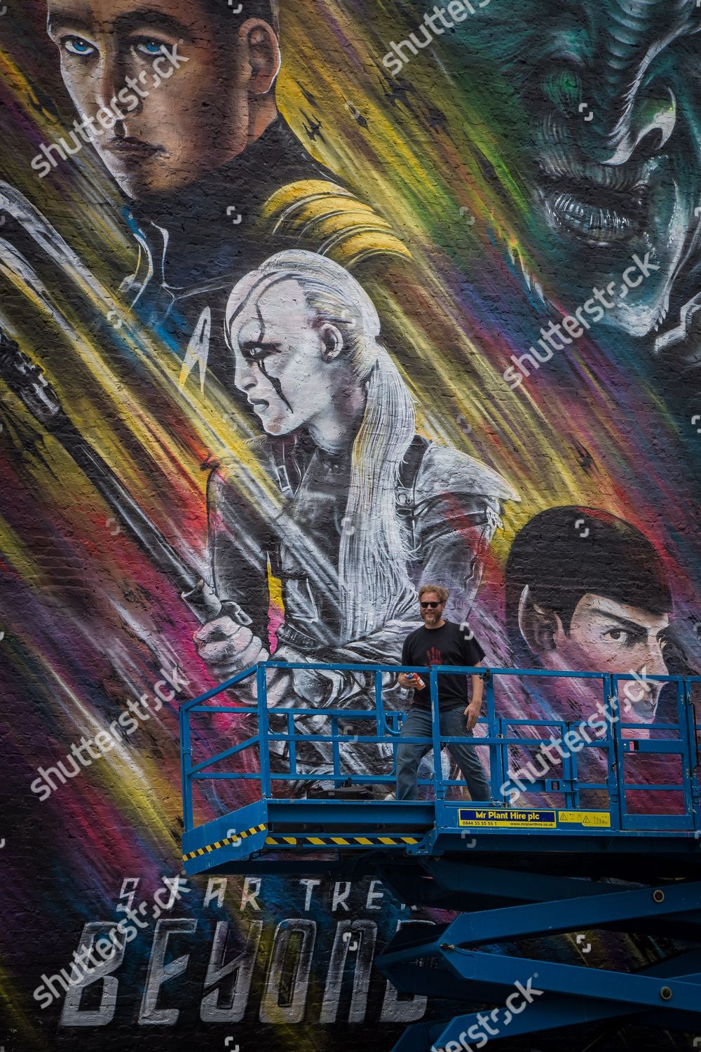 Graffiti Artist Jim Vision Brings Final Editorial Stock Photo - Stock ...