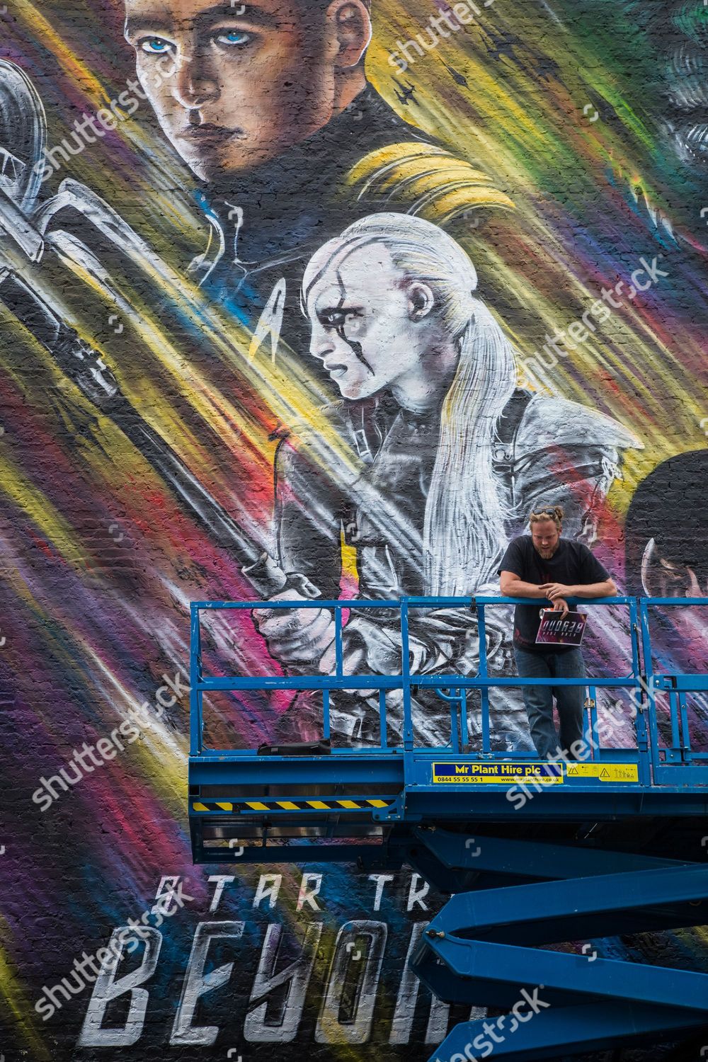 Graffiti Artist Jim Vision Brings Final Editorial Stock Photo - Stock ...