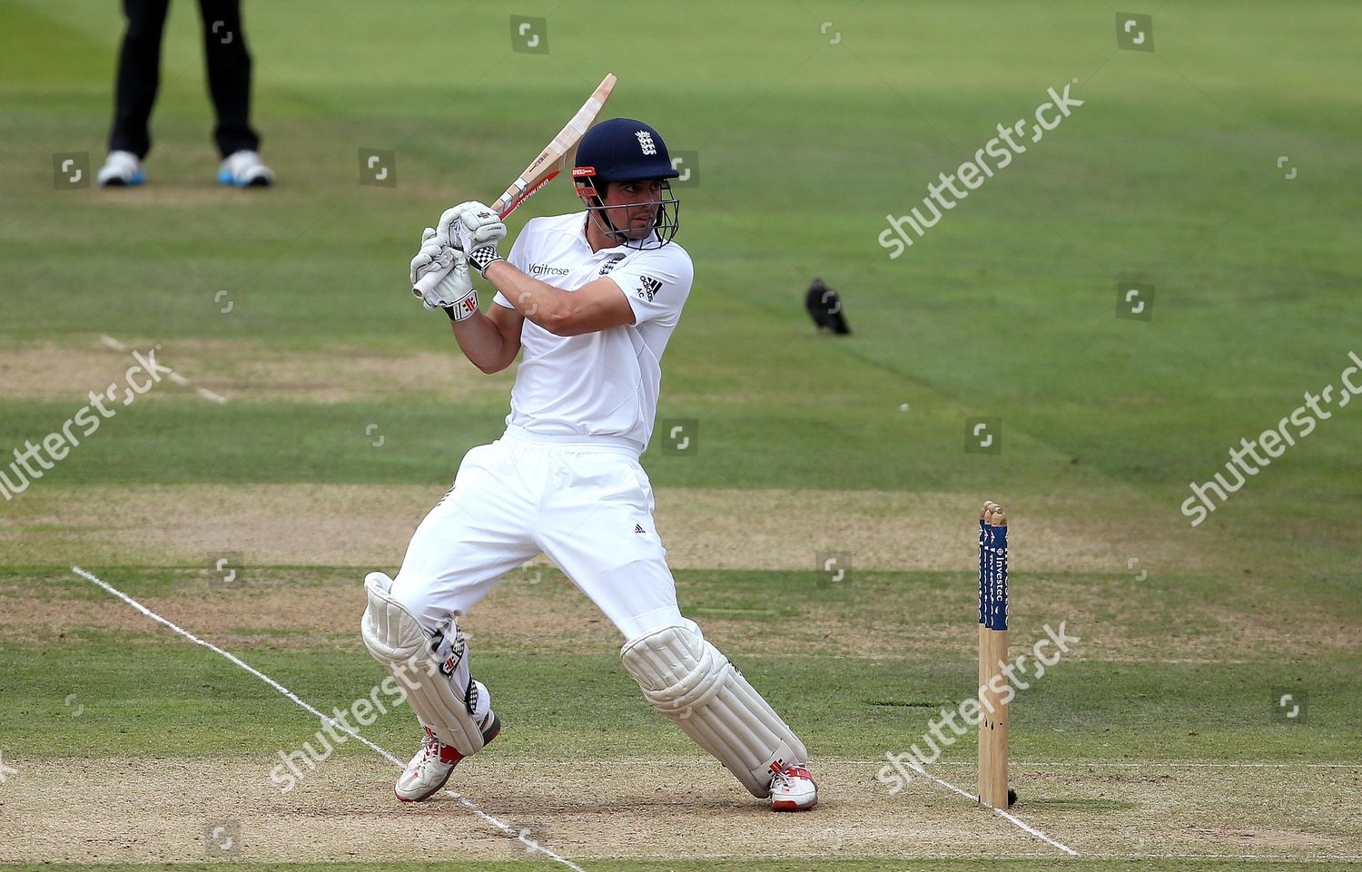 Alister Cook Captain England Brings His Editorial Stock Photo - Stock ...