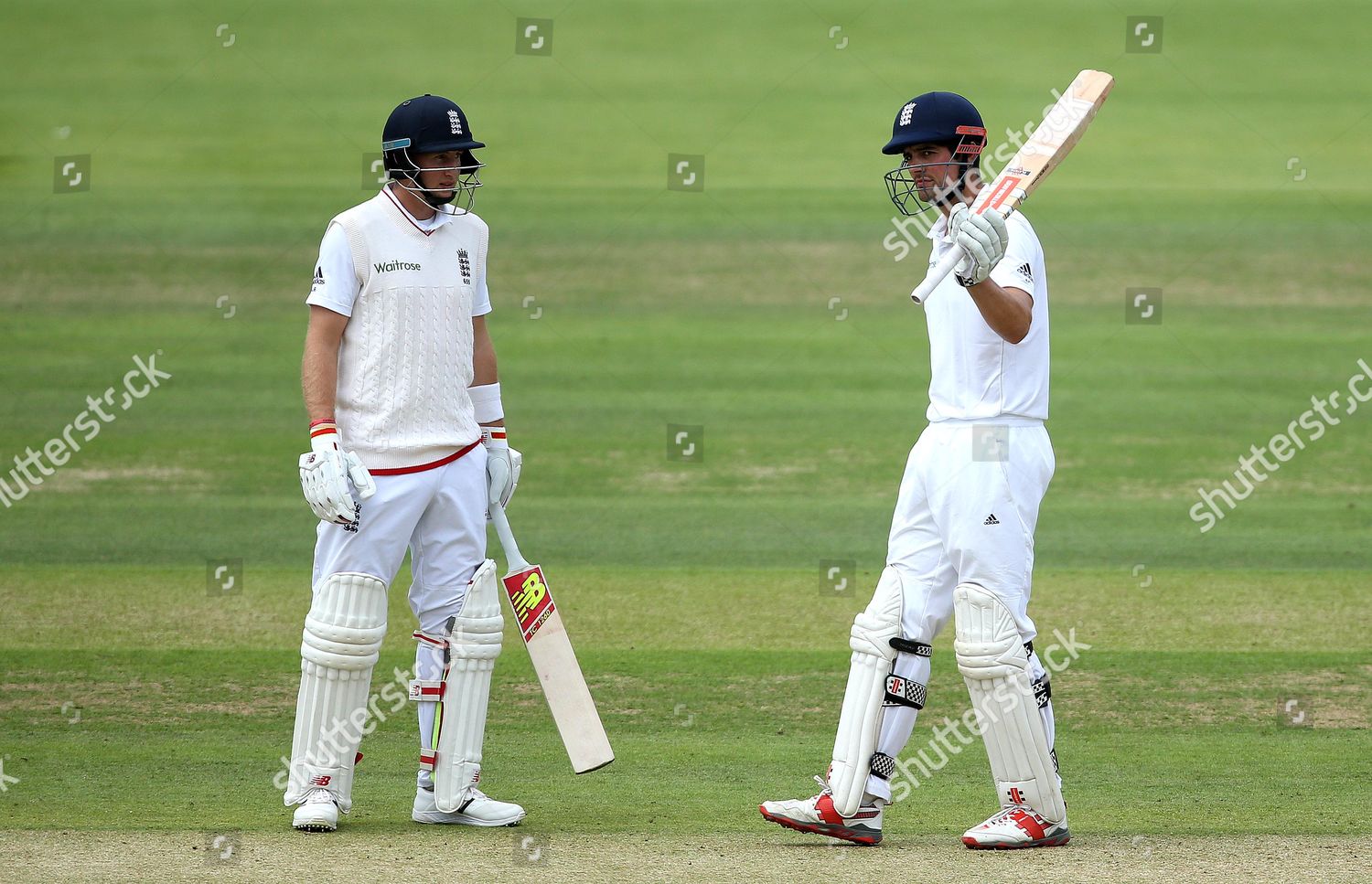 Alister Cook Captain England Raises His Editorial Stock Photo - Stock ...