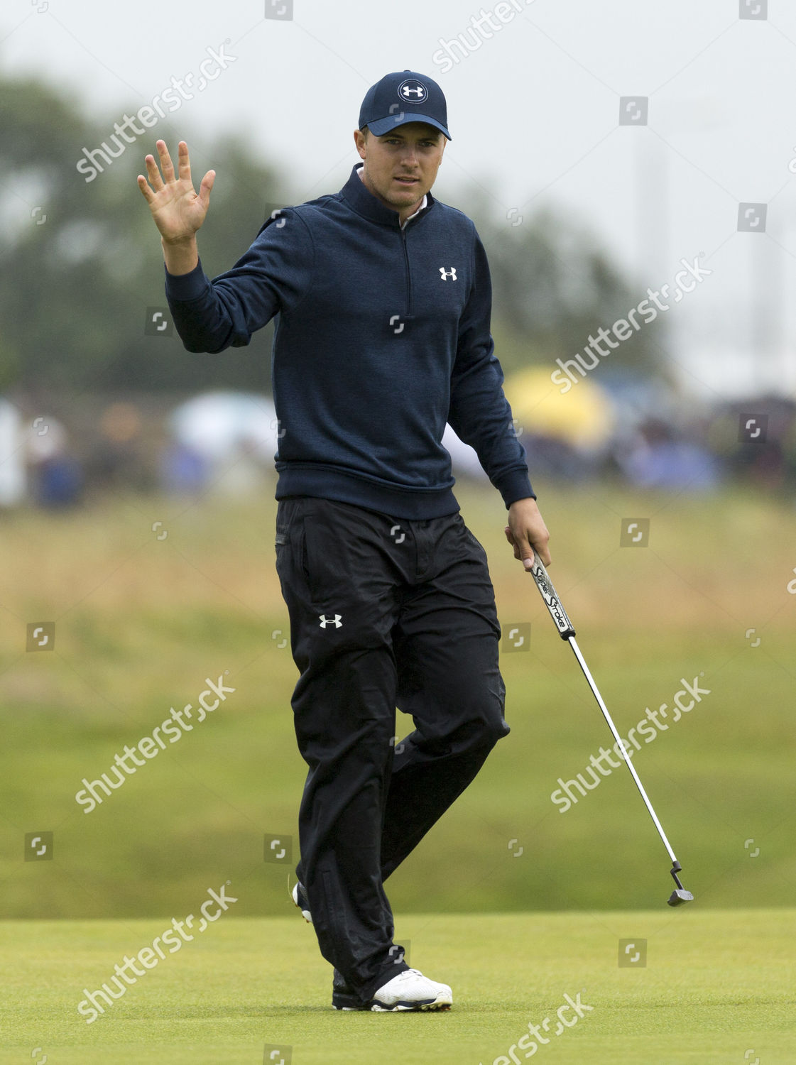 Jordan Spieth Usa Acknowledges Crowd After Editorial Stock Photo ...