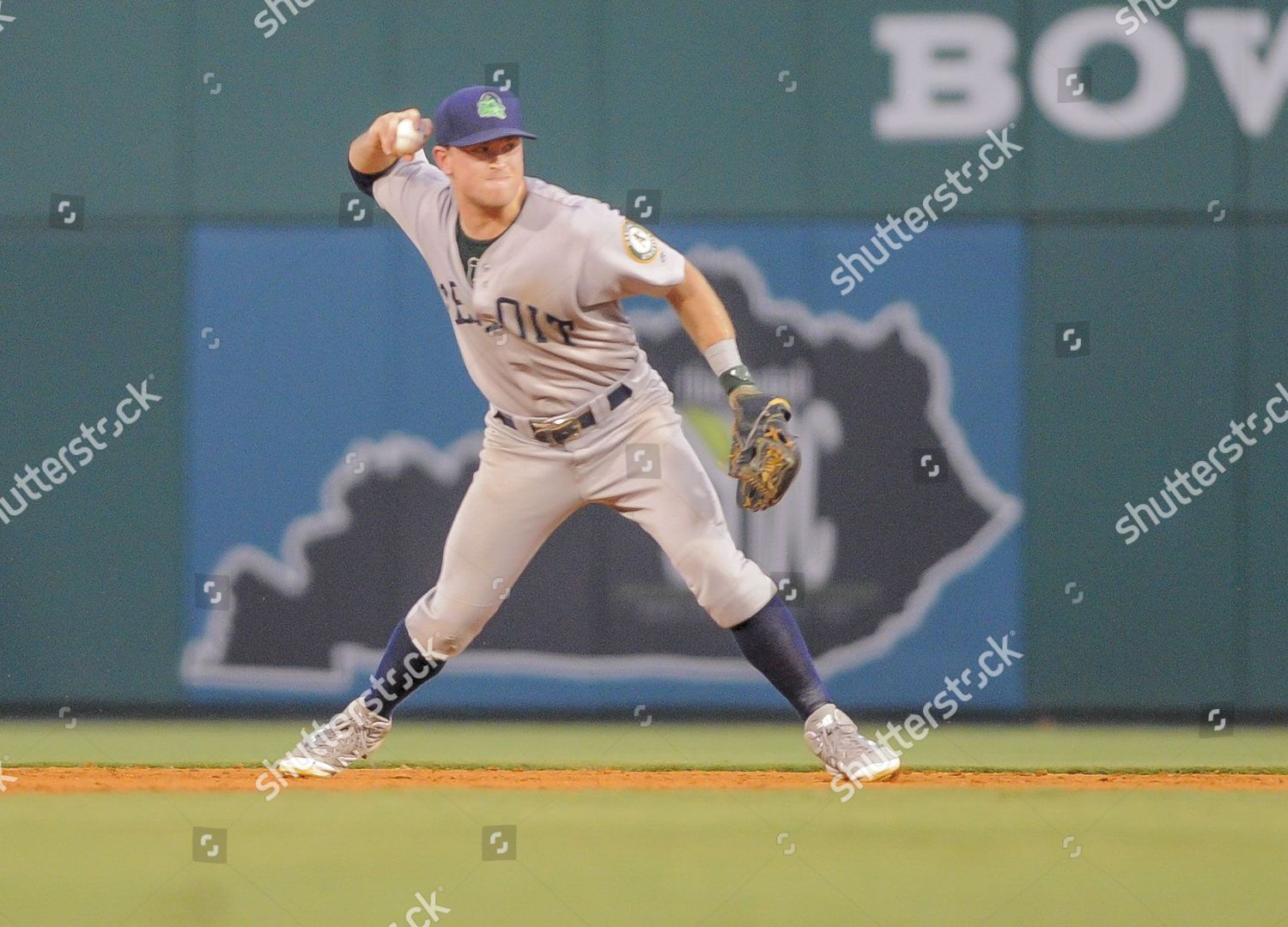 Beloit Snappers Second Baseman Trent Gilbert Editorial Stock Photo ...