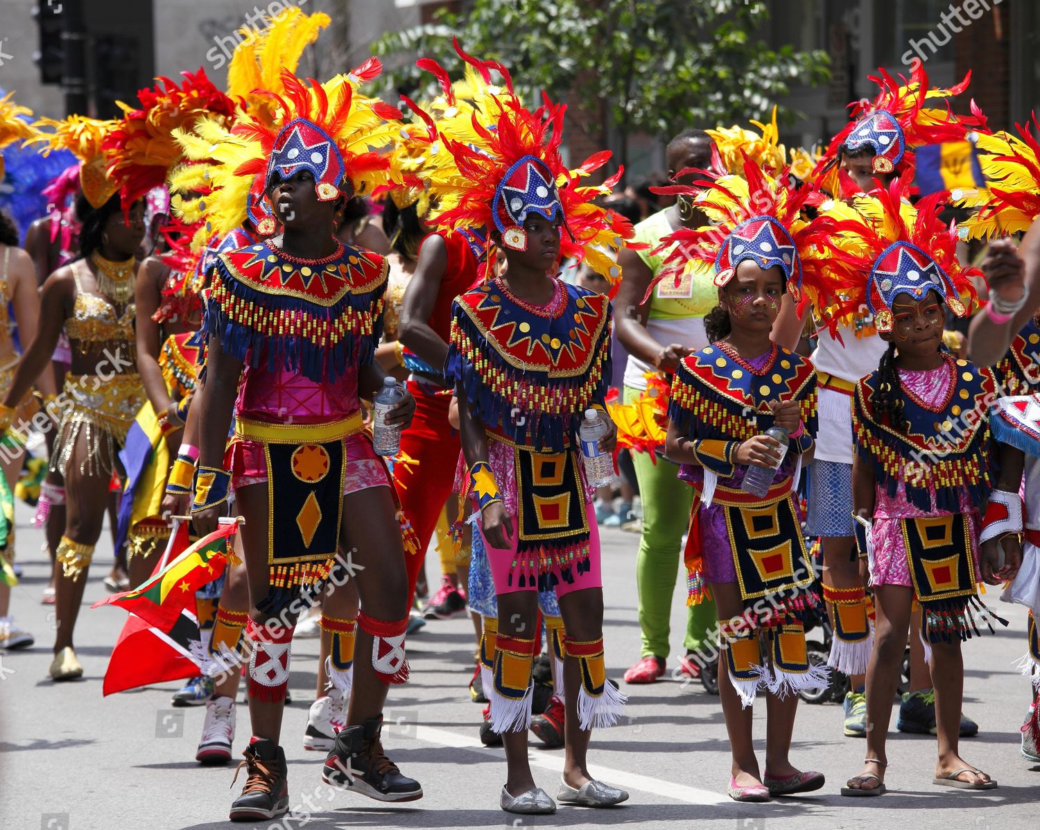 Participants Carifiesta Parade Caribbean Festival Montreal Editorial ...