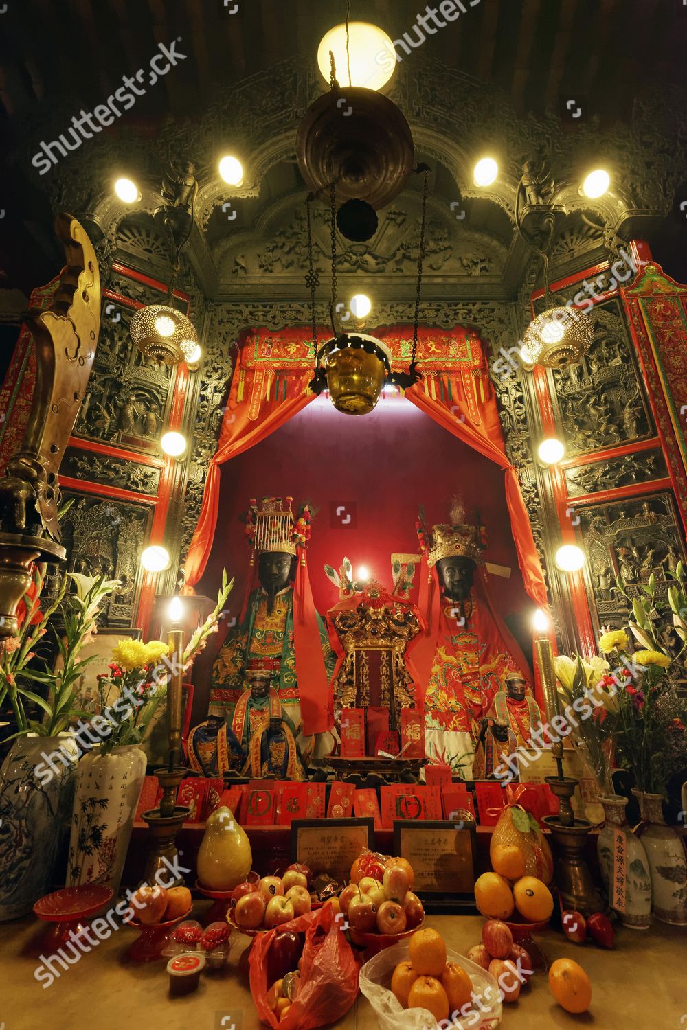 Altar Statues Gods Man Mo Taoist Editorial Stock Photo - Stock Image ...