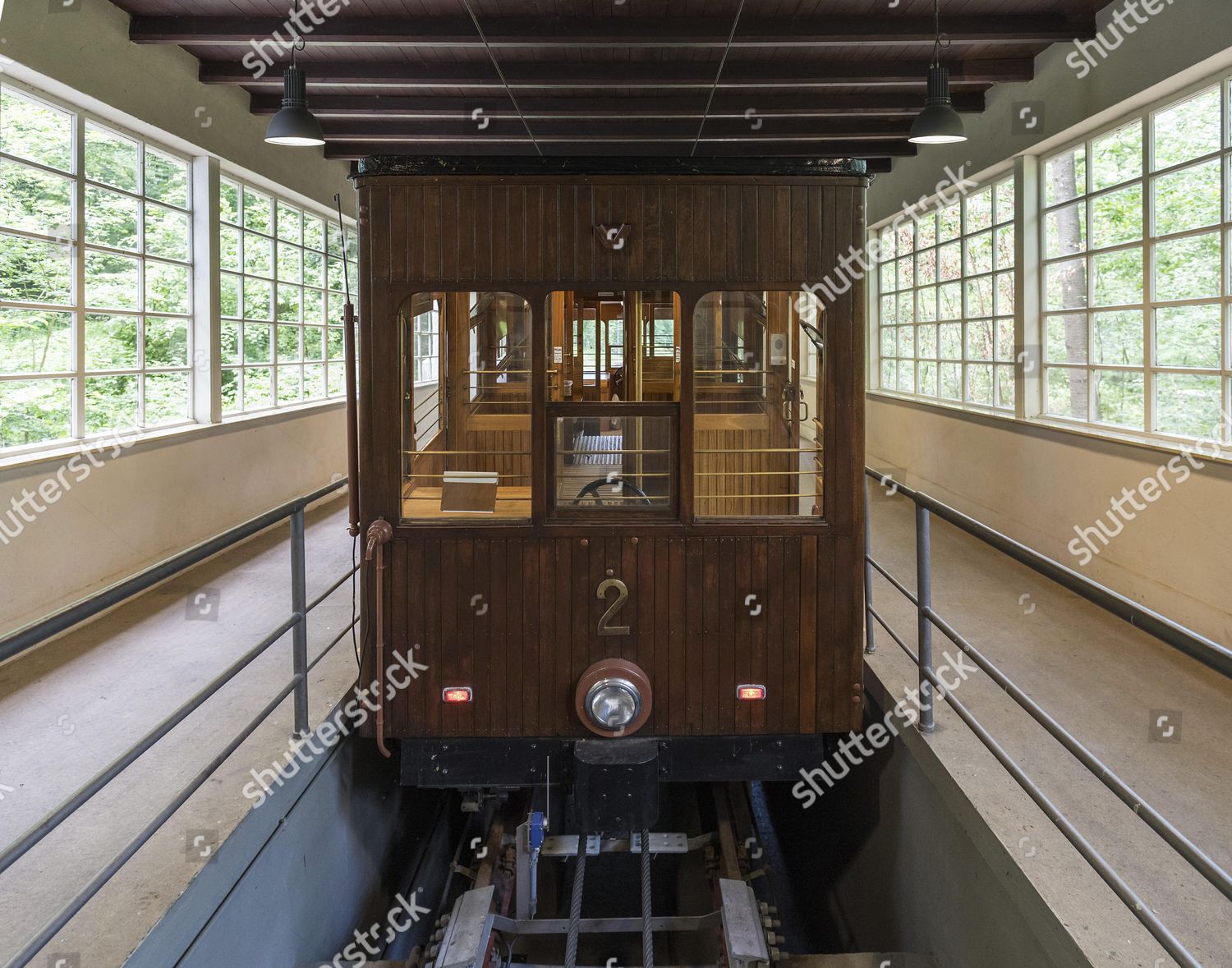 Wooden Carriage Historic Cable Railway Connection Editorial Stock Photo ...