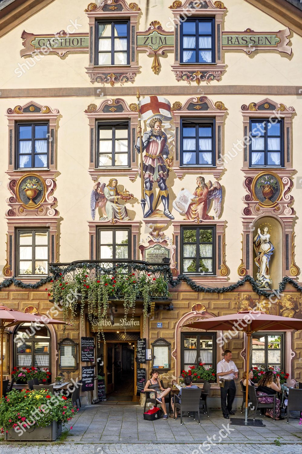 Gasthof Zum Rassen Mural Painting St Editorial Stock Photo - Stock ...
