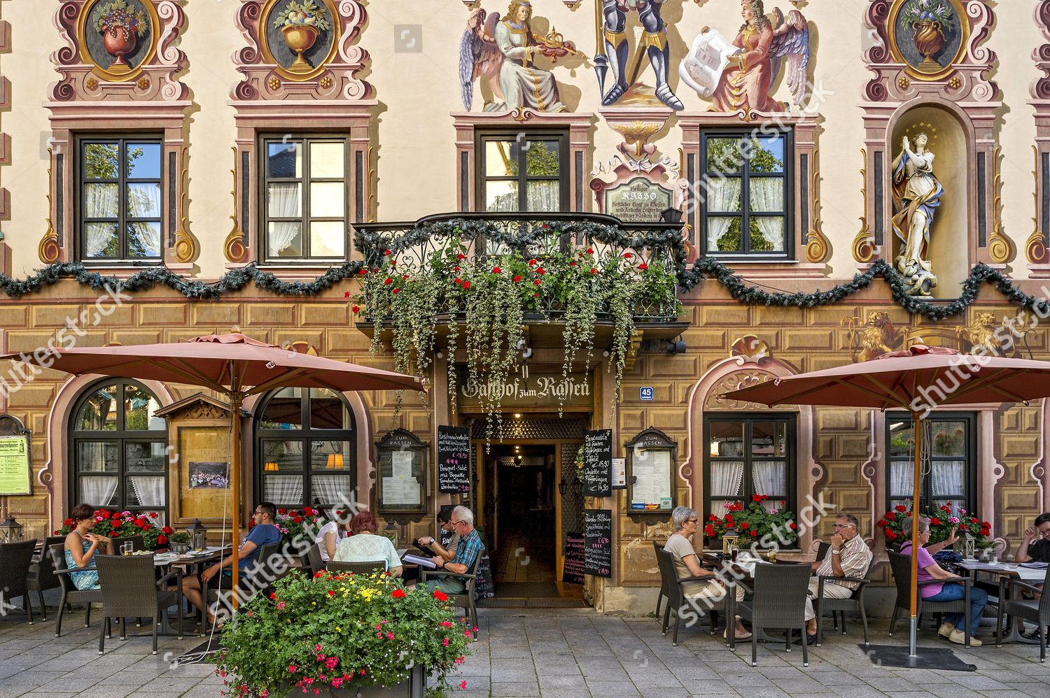 Gasthof Zum Rassen Mural Painting Iron Editorial Stock Photo - Stock ...