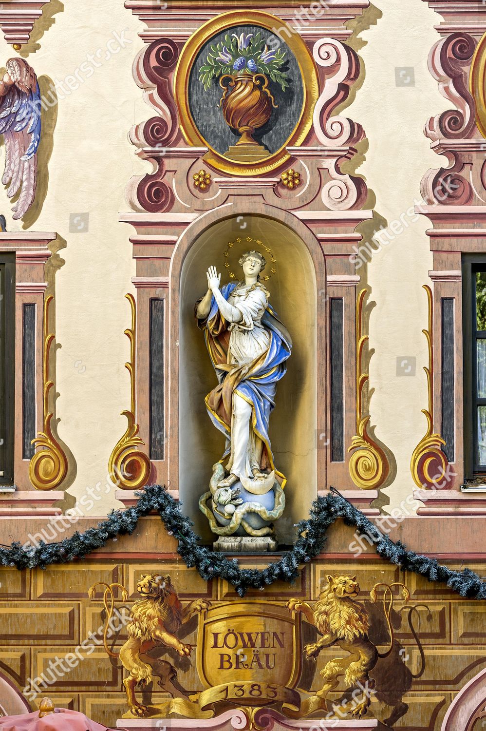 Gasthof Zum Rassen Mural Painting Baroque Editorial Stock Photo - Stock ...