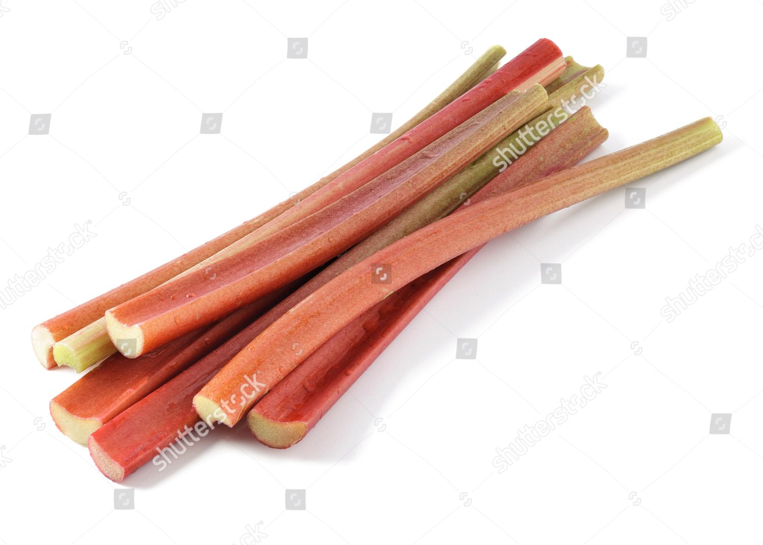 Fresh Rhubarb Sticks Editorial Stock Photo - Stock Image | Shutterstock