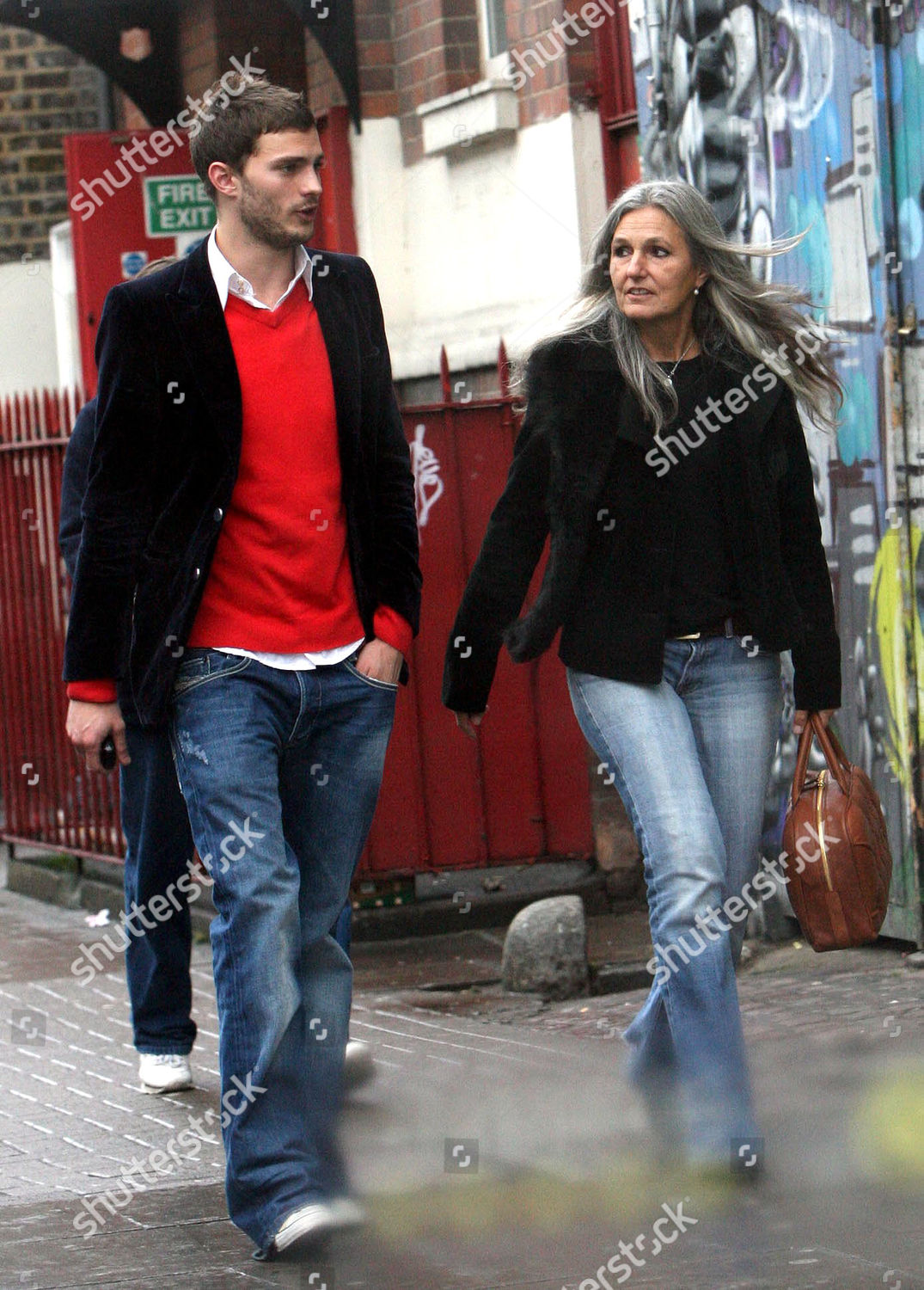 Jamie Dornan Shows Sharman Macdonald His Editorial Stock Photo - Stock ...