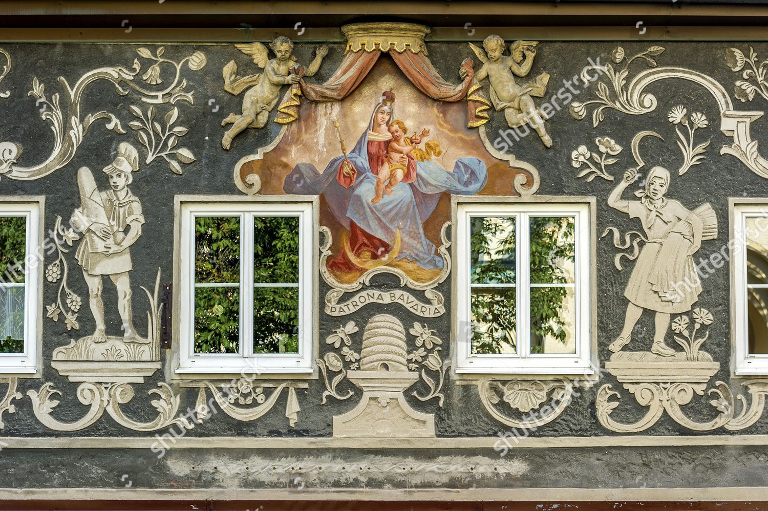 Former Pastry Mural Painting Patrona Bavaria Editorial Stock Photo ...