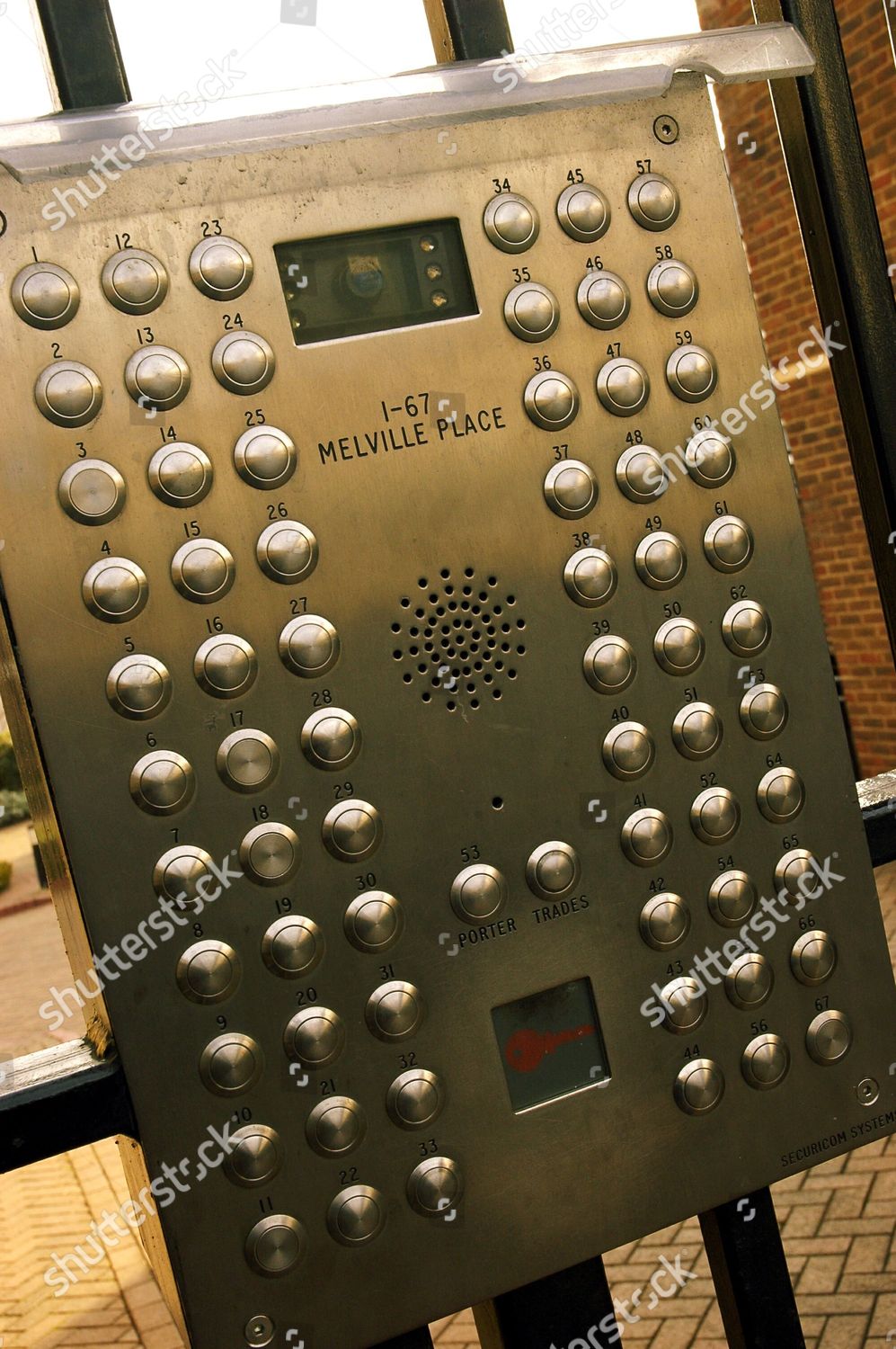 Entryphone System Panel Entrance Flats Editorial Stock Photo - Stock ...
