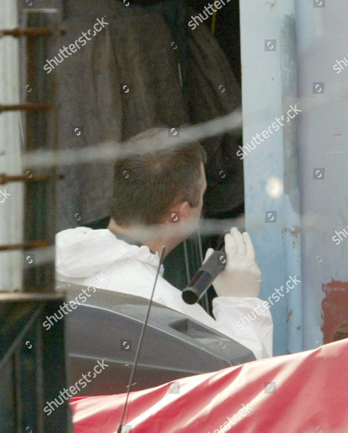 Forensic Police Looking Container Enr Cars Editorial Stock Photo ...