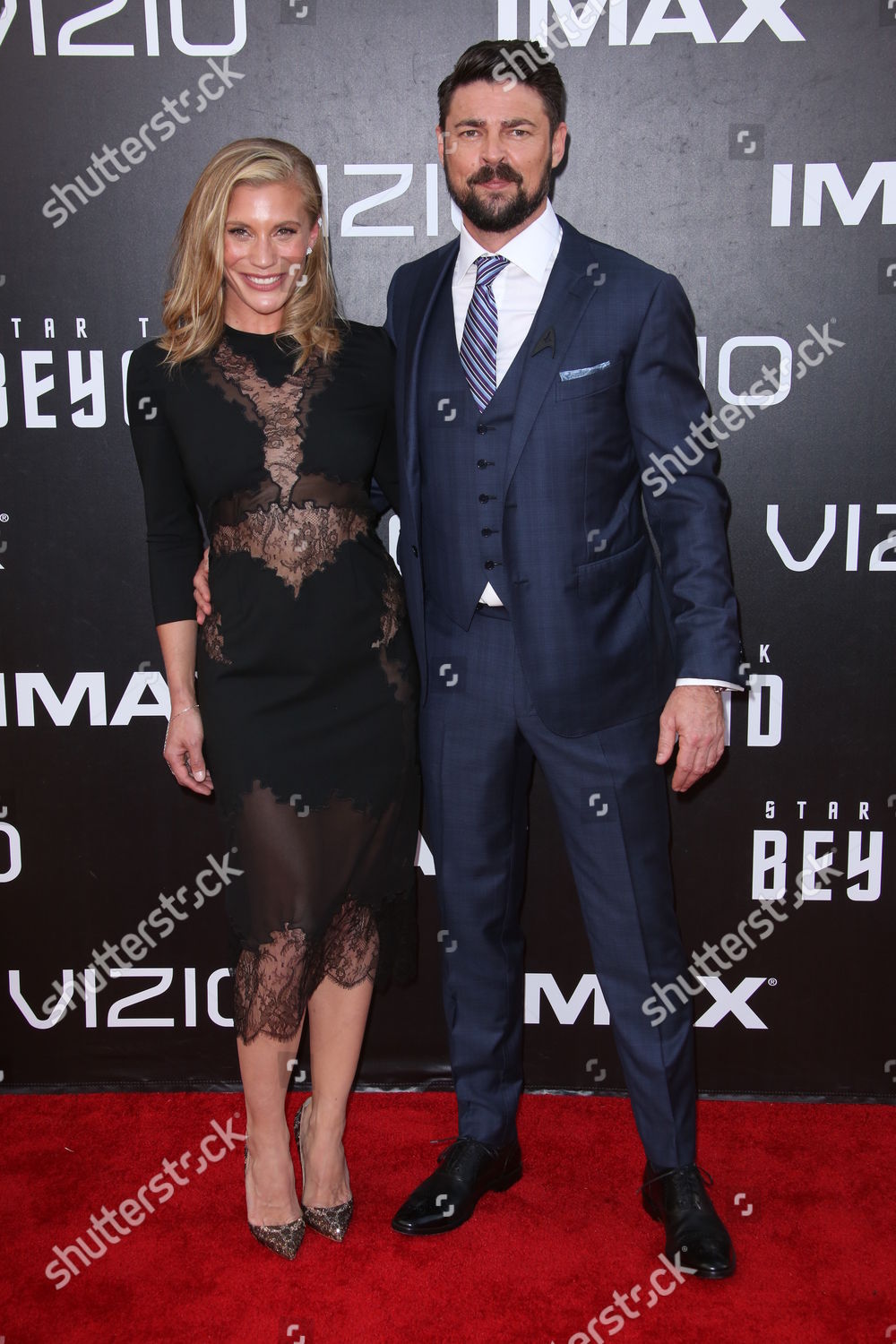 Karl Urban Katee Sackhoff Editorial Stock Photo - Stock Image ...