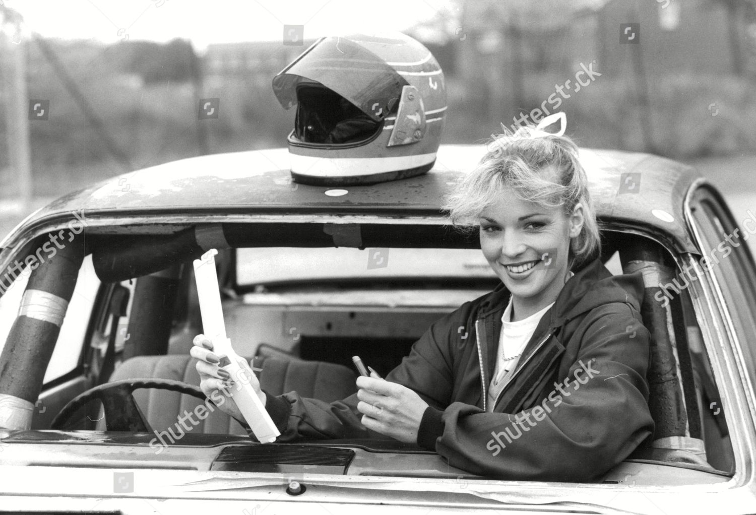 Stunt Girl Beth Adams Pictured Car Editorial Stock Photo - Stock Image ...