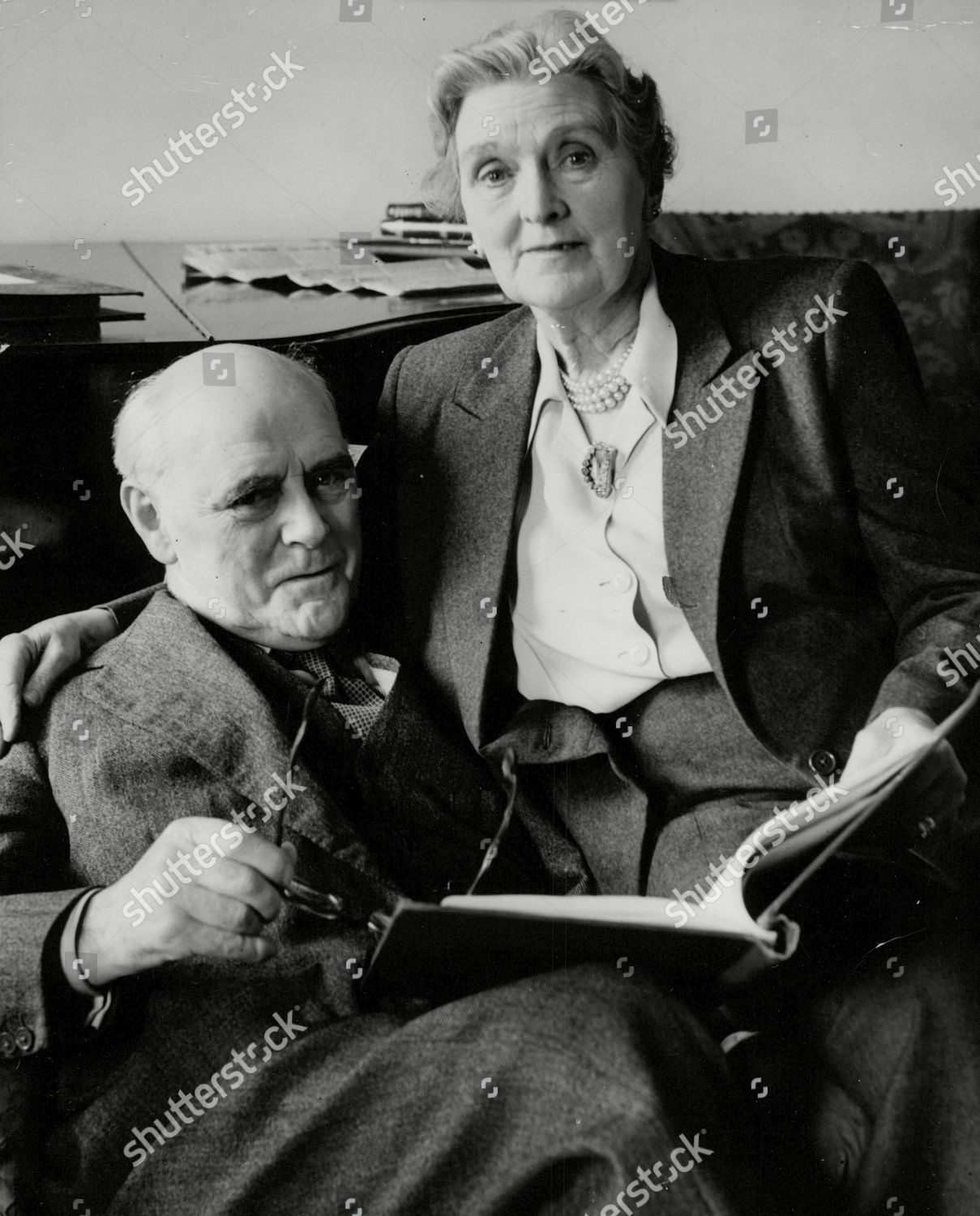 Husband Wife Actors Sir Lewis Casson Editorial Stock Photo - Stock ...