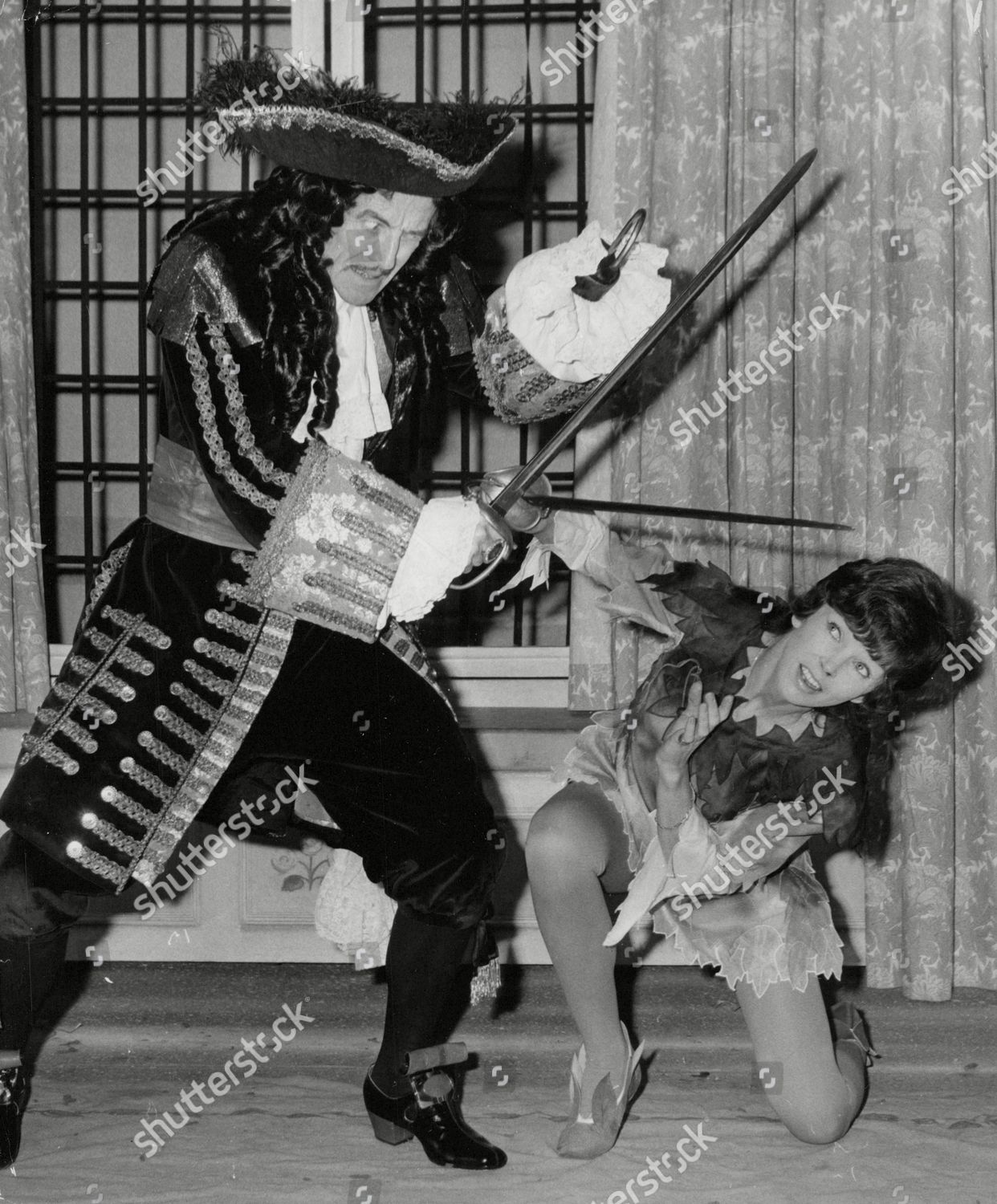 Actress Dawn Addams Richard Wordsworth Pantomime Editorial Stock Photo ...