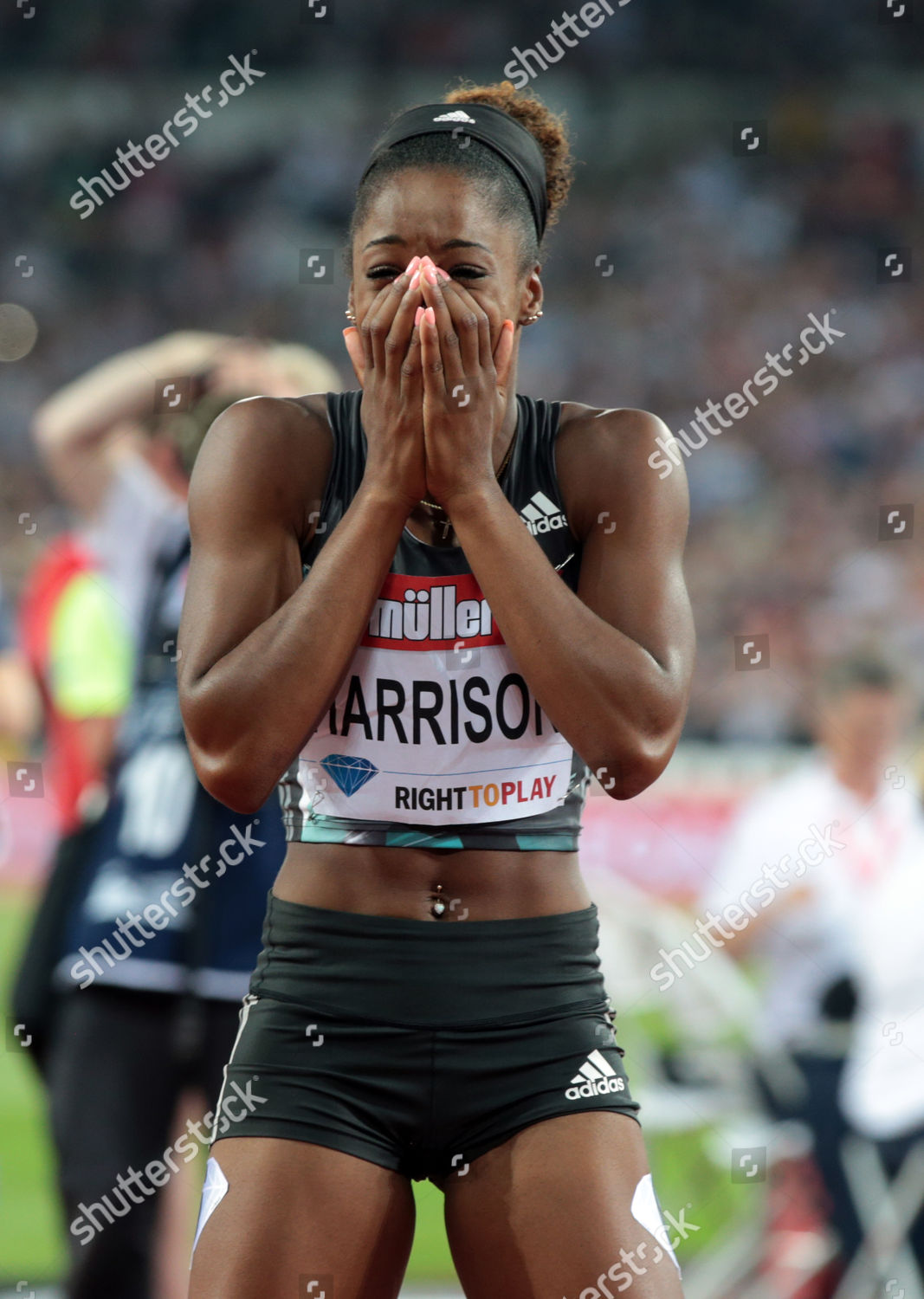 Kendra Harrison Usa Celebrates After Winning Editorial Stock Photo ...