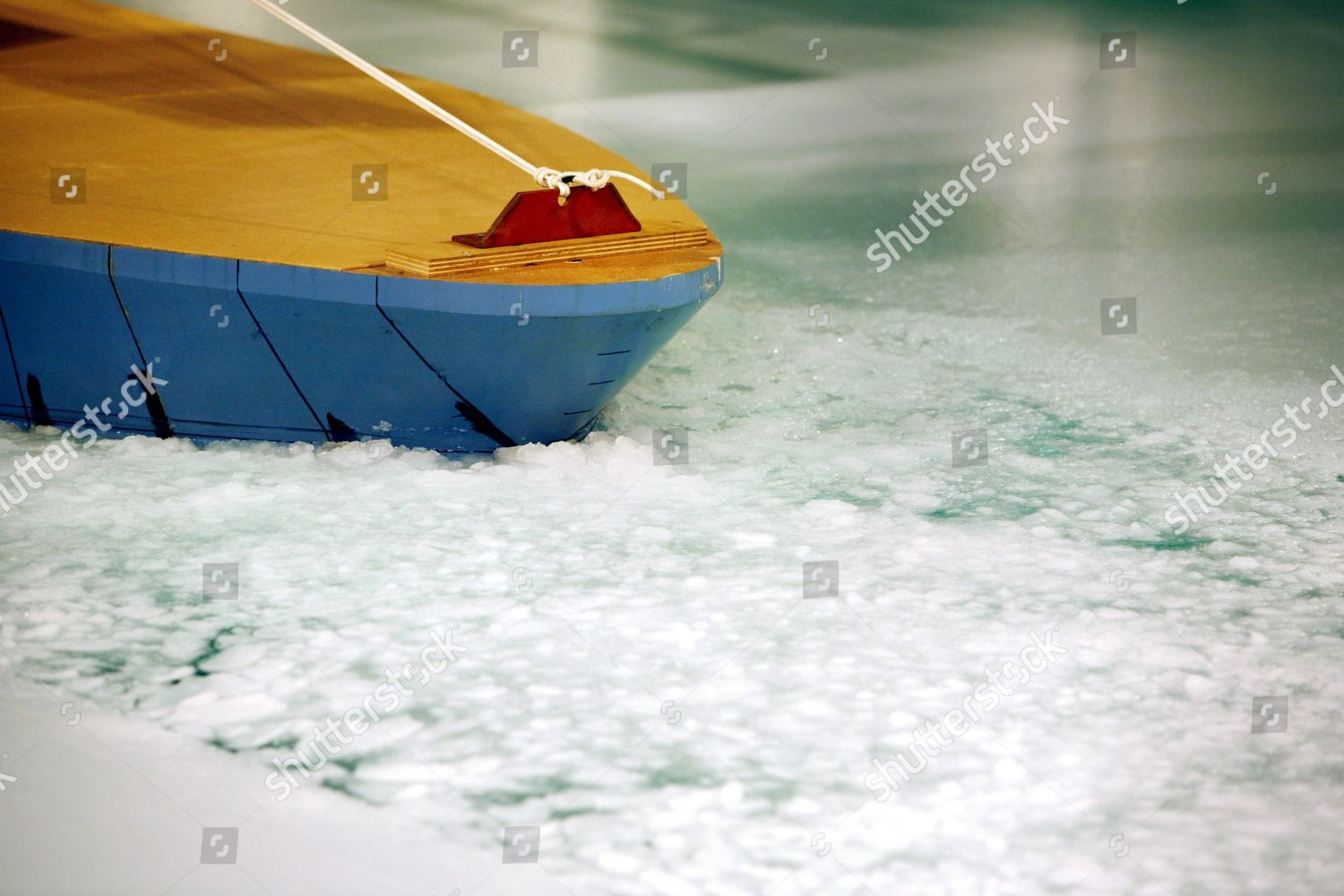 Test Model Ship Goes Through Ice Editorial Stock Photo - Stock Image ...