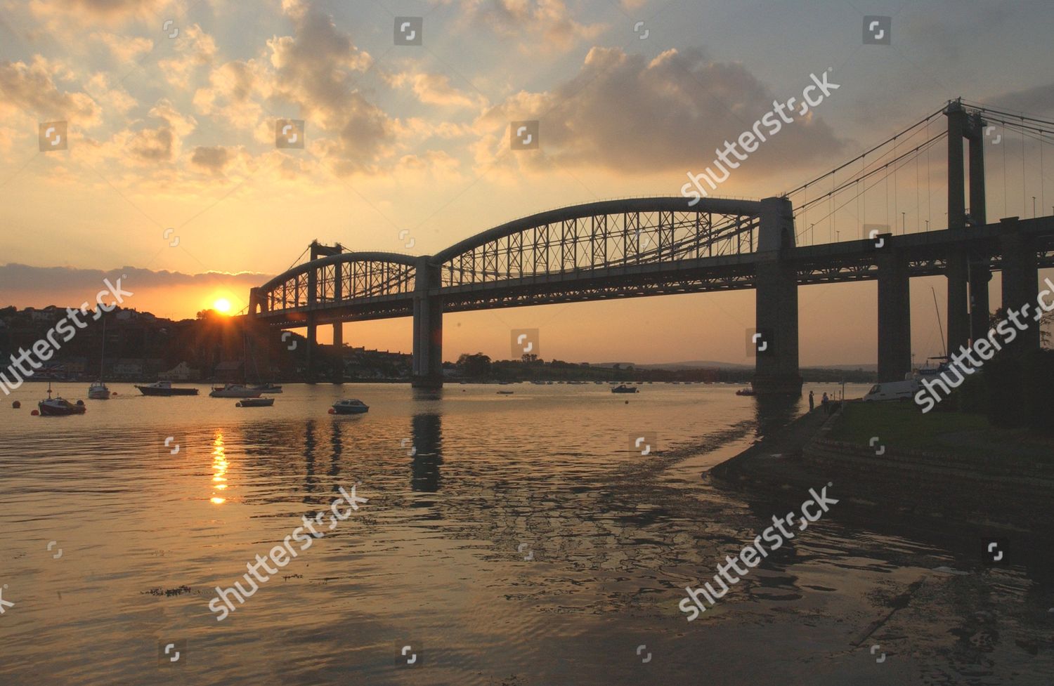 Royal Albert Bridge Saltash Plymouth England Editorial Stock Photo ...