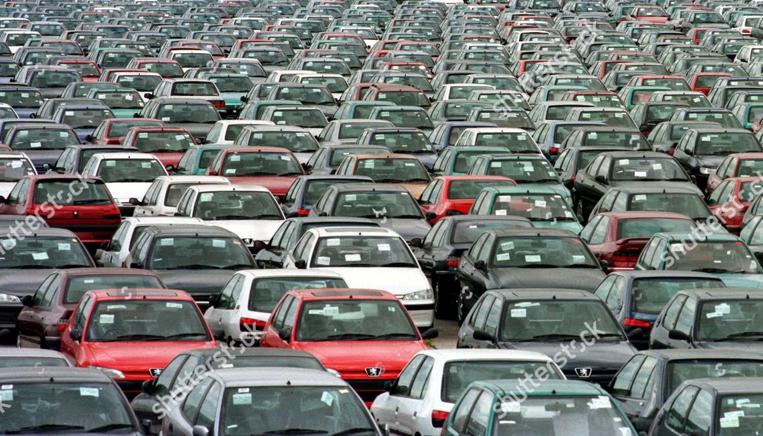 Peugeot Cars Factory Car Park Scotland Editorial Stock Photo - Stock ...