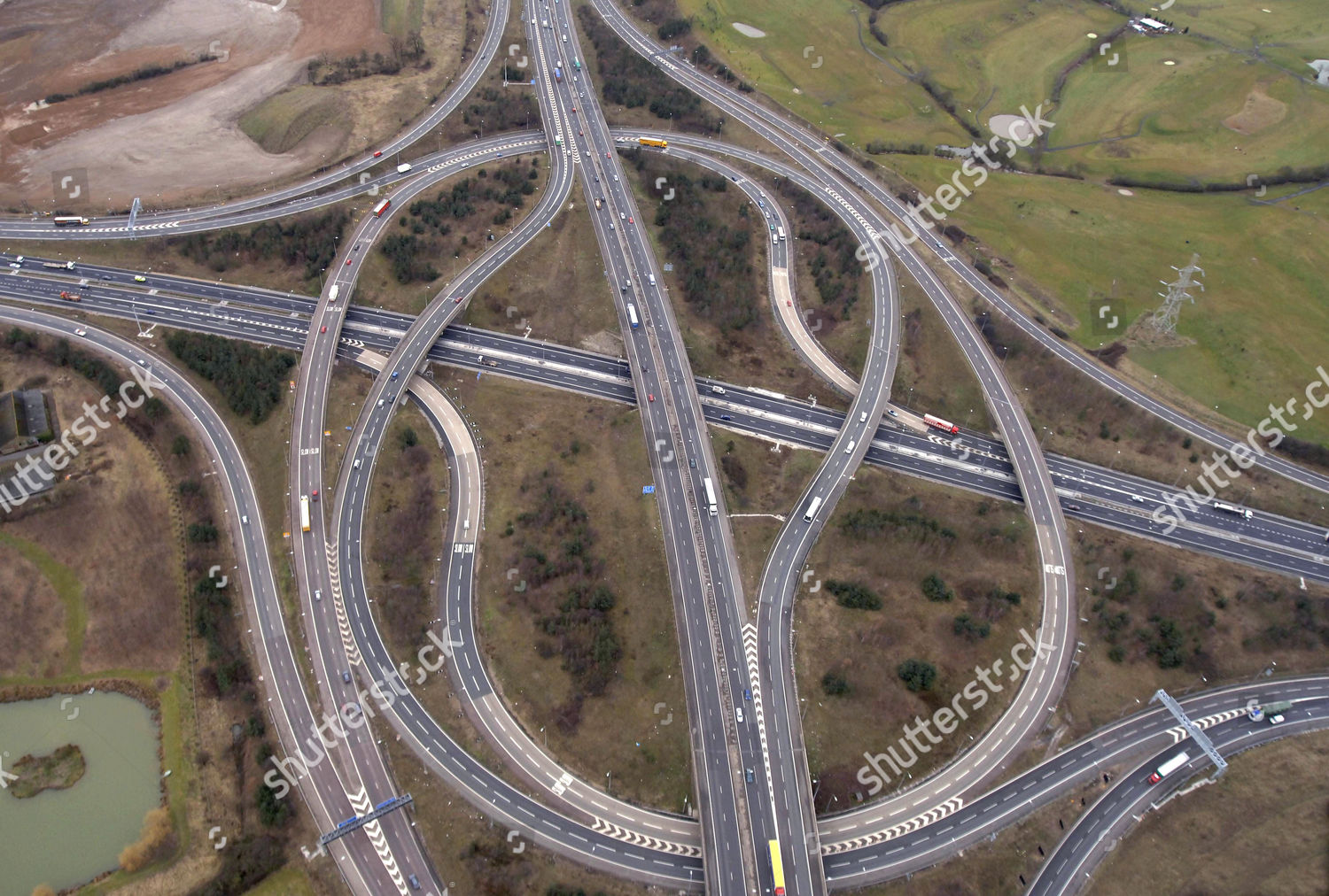 Junction M25 M11 Motorways Editorial Stock Photo - Stock Image ...
