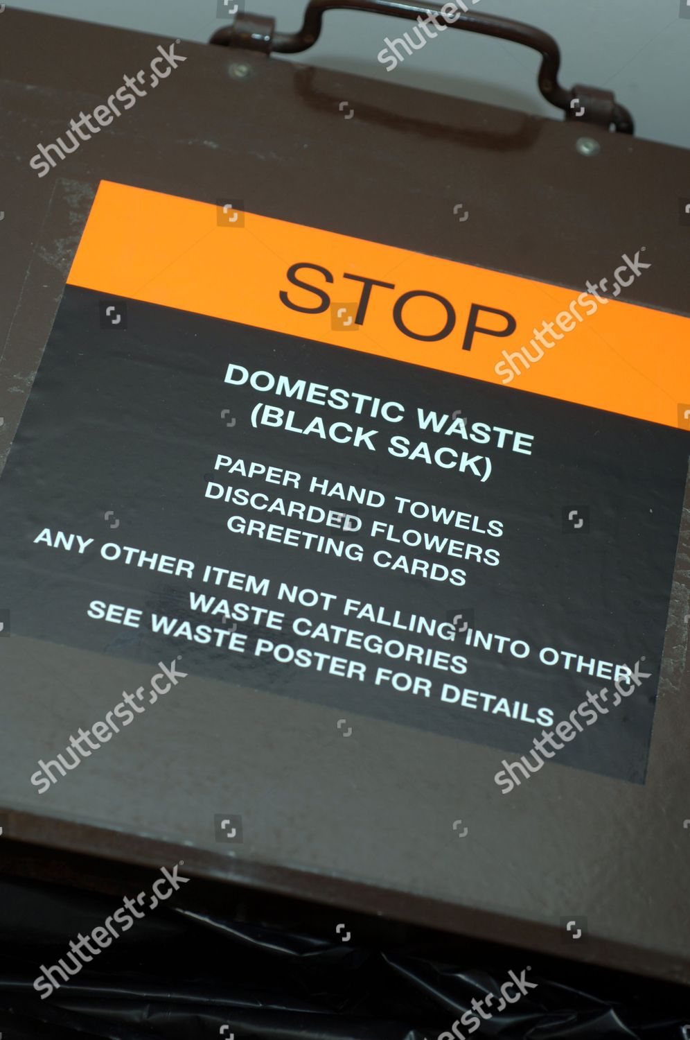 Domestic Waste Bin Nhs Hospital Editorial Stock Photo - Stock Image ...