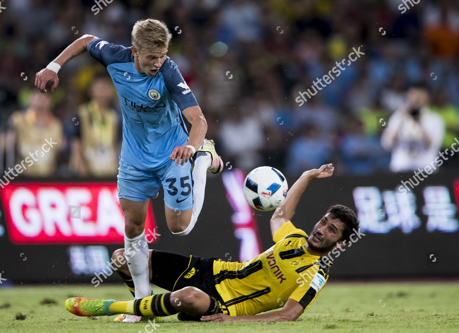 Manchester City Striker Alex Zinchenko L Editorial Stock Photo - Stock ...
