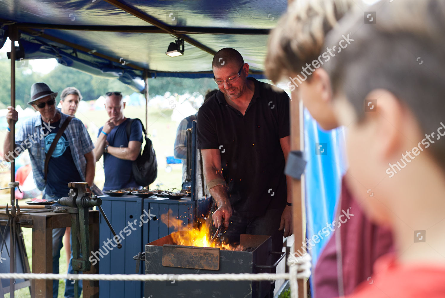 Blacksmithing Demonstrations Alex Pole Editorial Stock Photo - Stock ...