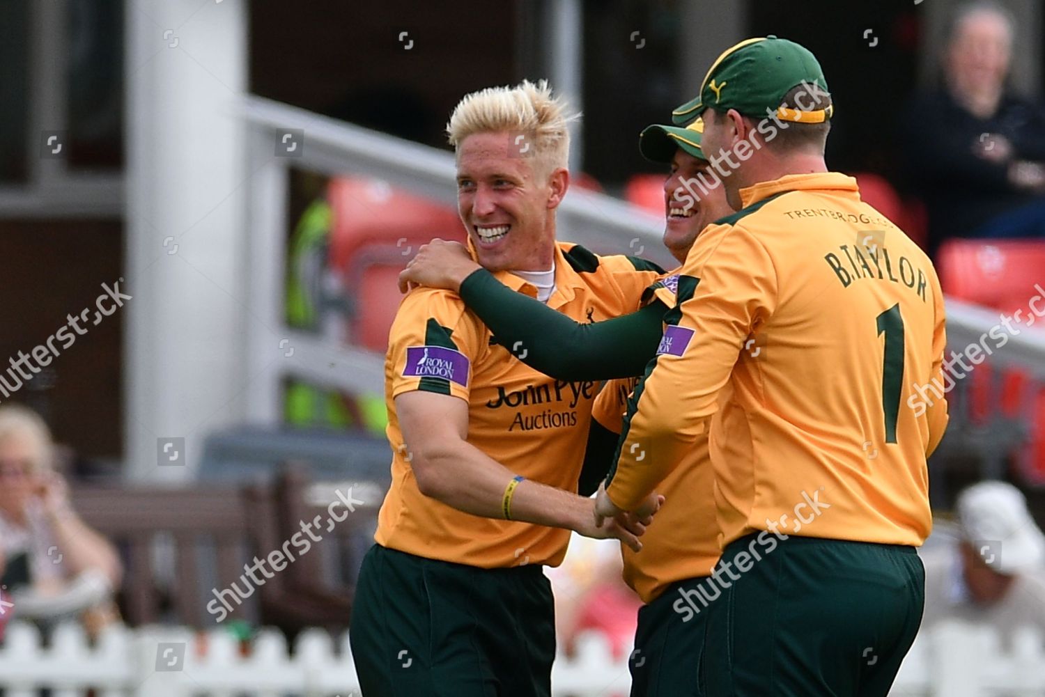 Luke Wood Celebrates His First Wicket Editorial Stock Photo - Stock ...