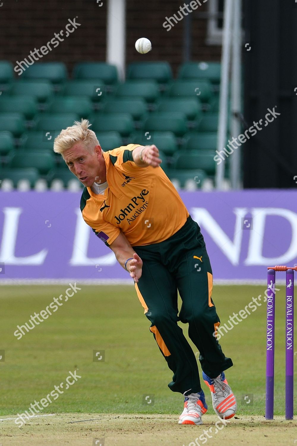 Luke Wood Releasing Ball During Royal Editorial Stock Photo - Stock ...