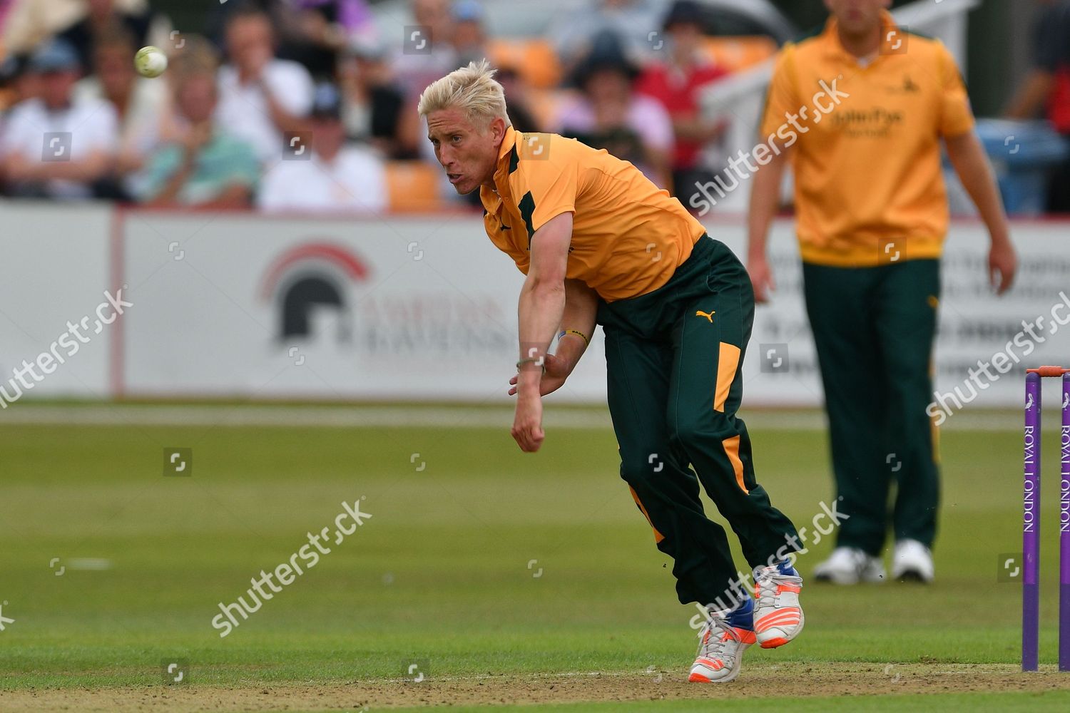 Luke Wood Following Through During Royal Editorial Stock Photo - Stock ...