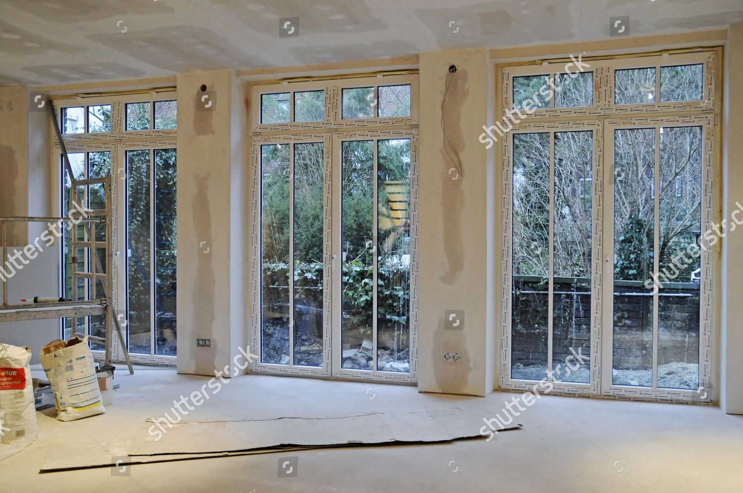 Windows Building Materials Construction Site Building Editorial Stock ...