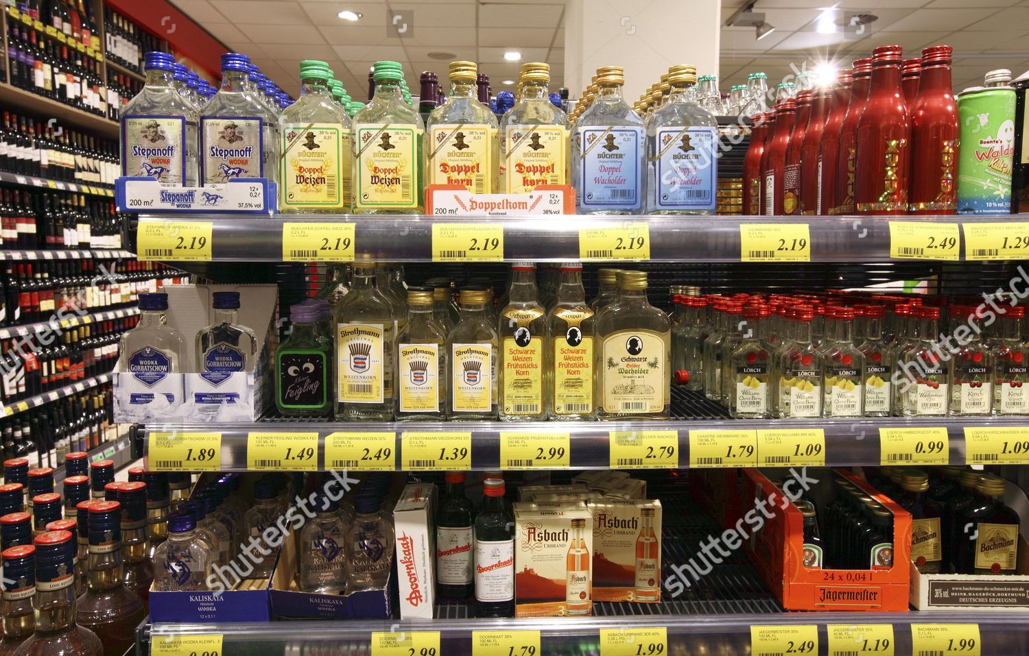 Beverage Section Alcohol Spirits Selfservice Food Editorial Stock Photo ...
