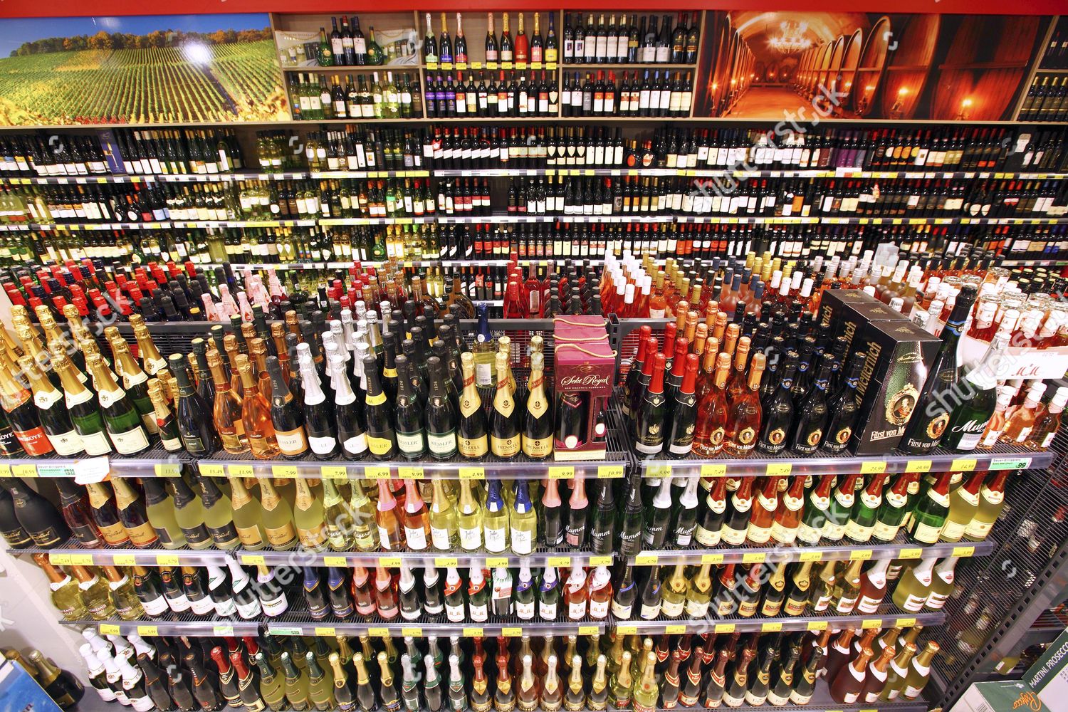 Beverage Section Alcohol Spirits Selfservice Food Editorial Stock Photo ...
