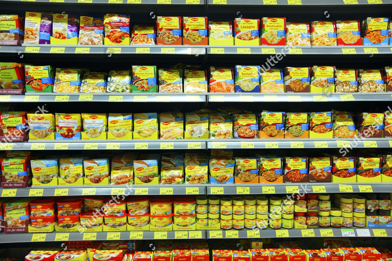 Shelves Packet Soups Convenience Foods Condiments Editorial Stock Photo ...