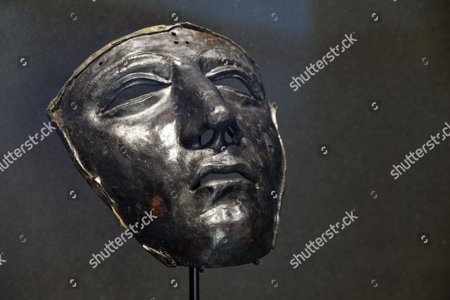 Iron Face Mask Roman Cavalry Helmet Editorial Stock Photo - Stock Image ...