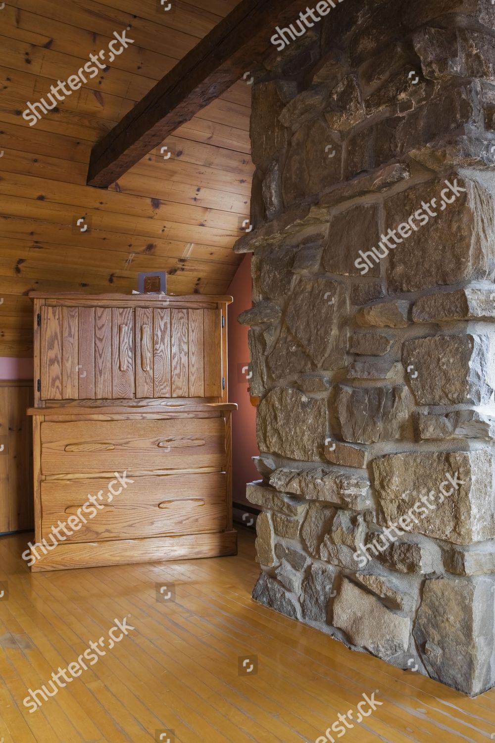 Chest Inside Master Bedroom Reconstructed Cottagestyle Editorial Stock ...