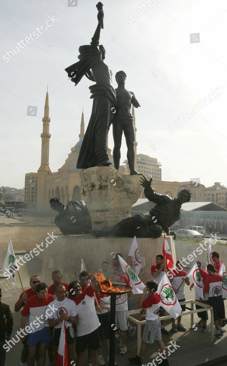 Members Christian Lebanese Forces Party Run Editorial Stock Photo ...