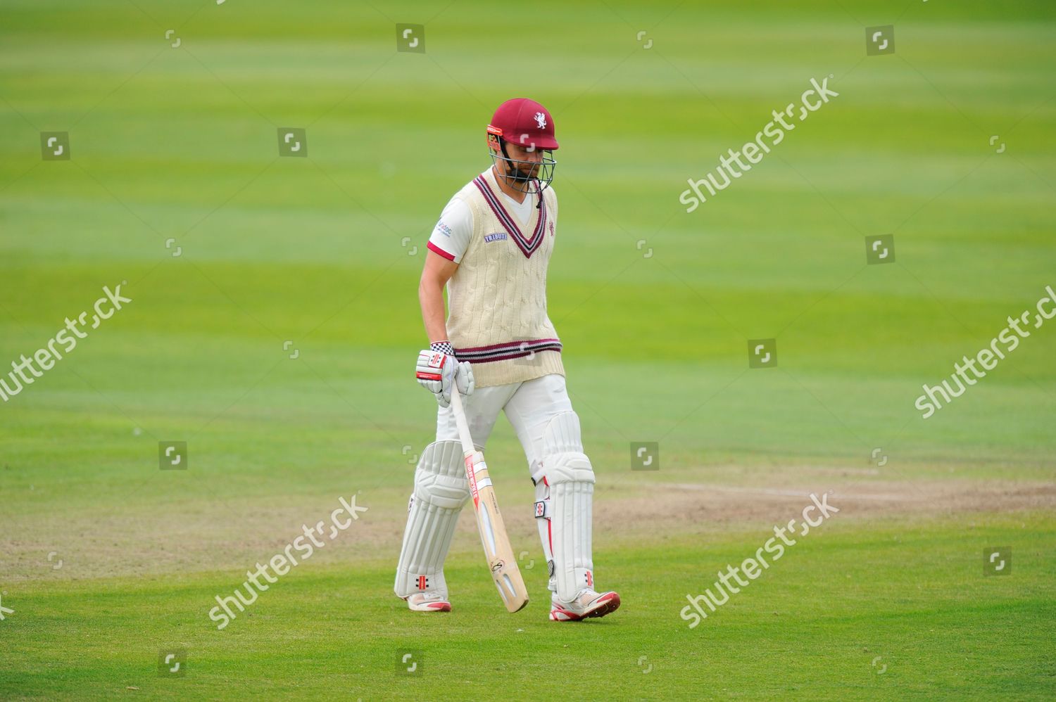 Somersets James Hildreth Walks Back Pavilion Editorial Stock Photo ...