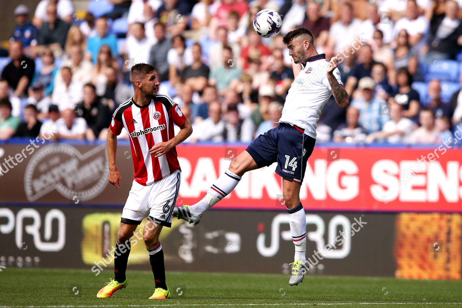 Gary Madine Competes Chris Basham During Editorial Stock Photo - Stock ...