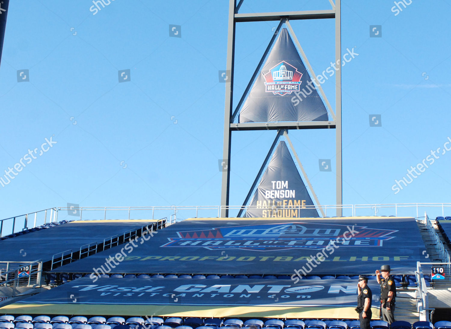 Sheriffs Salute Flag During Pro Football Editorial Stock Photo - Stock ...