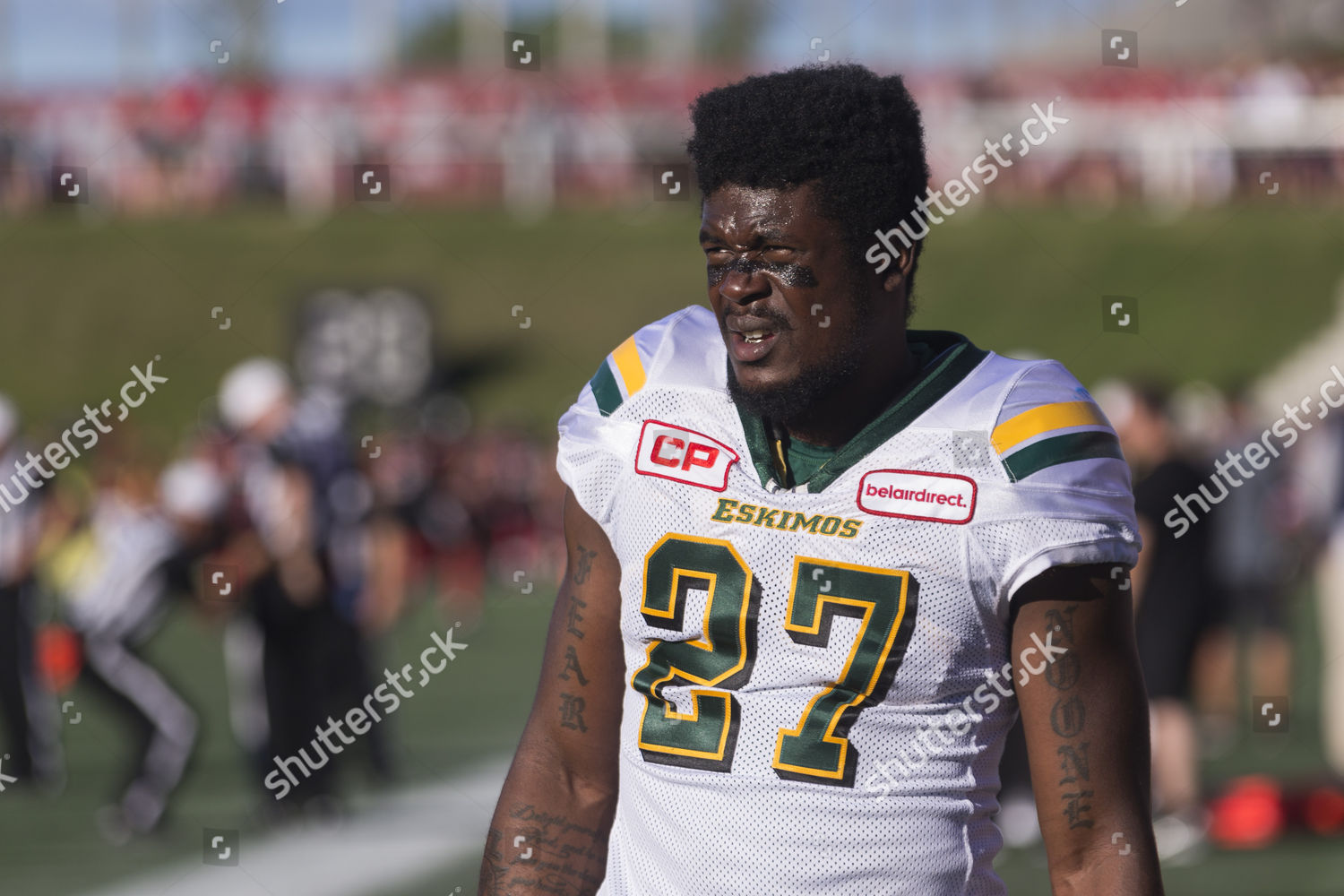Edmonton Eskimos Defensive Back Mike Dubuisson Editorial Stock Photo ...