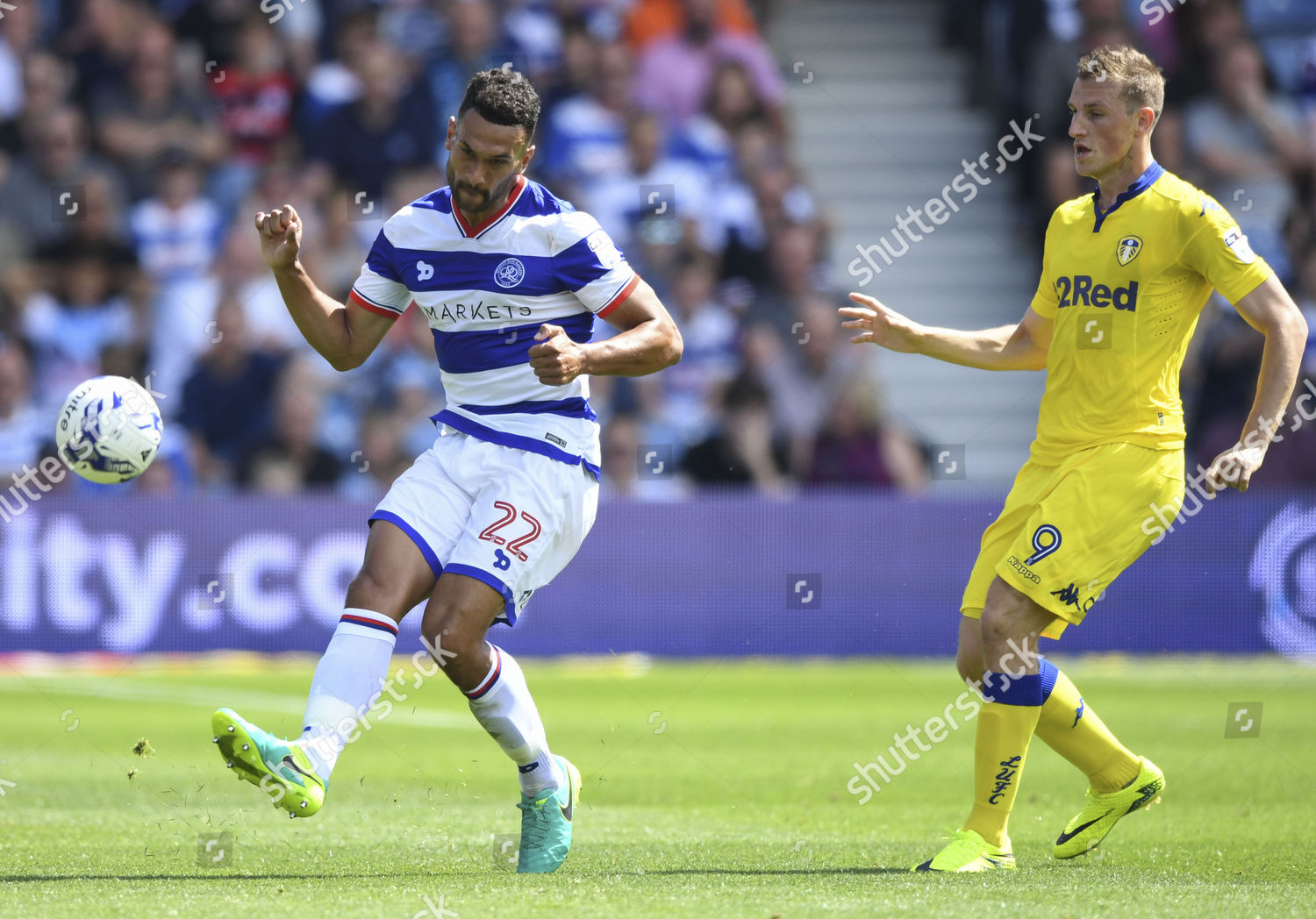 Steven Caulker Qpr Passes Chris Wood Editorial Stock Photo - Stock ...