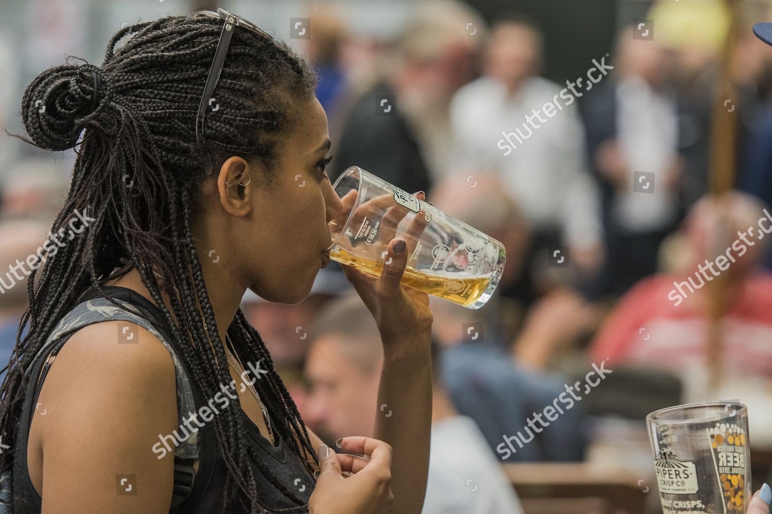 Women Enjoying Their Beer Great British Editorial Stock Photo - Stock ...